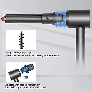 For Dyson Airwrap Supersonic HS05 HS01 Hair Dryer 2In1 Multi-Styler Hair 1.6inch Styler Long Hair Barrels Adapters Automatic Curling Barrels