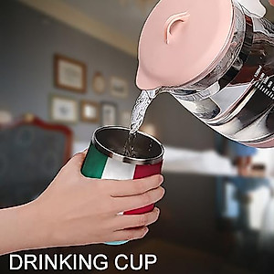 Mexico Grunge Flag Funny Wine Tumbler 12 Oz Stainless Steel Insulated Mug Double Wall Water Cup with Lid