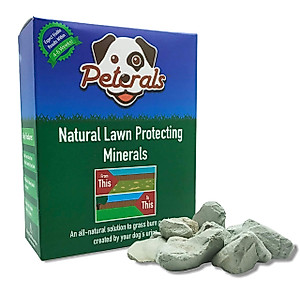 Peterals Dog Wee Neutraliser - Natural Rocks to Prevent Urine Burn Patches on Lawns - for Outdoor Use to Stop Dog Pee Killing Grass