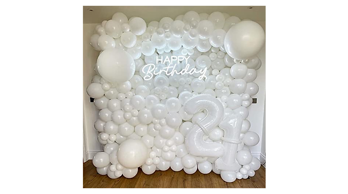 20 Pack Large 18" White Latex Party Balloons | Get Yours Now!