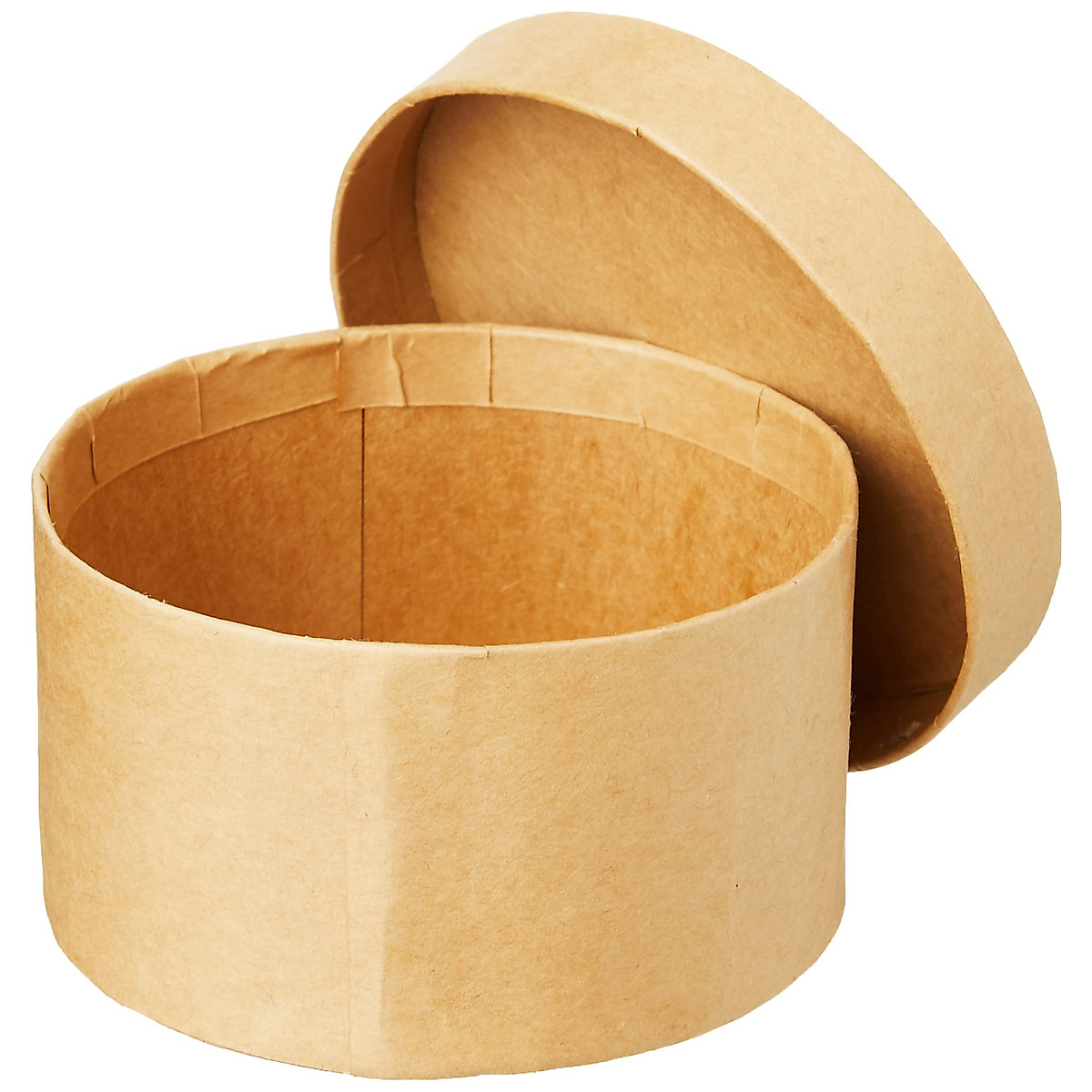 Glorex Round Cardboard Storage Box – Natural – 10 x 10 x 5.5 cm