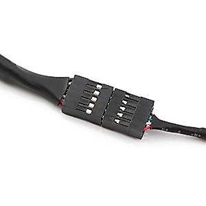 CRJ 9-Pin USB IDC Dupont Male Header to Single USB 2.0 Type A Male Cable