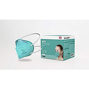 BYD CARE N95 Respirator, 20 Pack with Individual Wrap, Breathable & Comfortable Foldable Safety Mask with Head Strap for Tight Fit