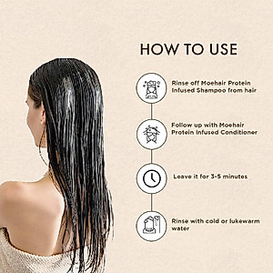 MOEHAIR Protein Infused Hair Conditioner (32 Fl oz) For Chemically Treated, Damaged Dry Hair With Proteins | Smoothens Split Ends | Adds Shine and Luster | Protein Conditioner