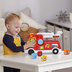 LeapFrog Tumbling Blocks Fire Truck, Red