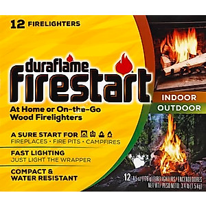 duraflame Firestart Indoor/Outdoor Firelighters, 12 pack , Yellow