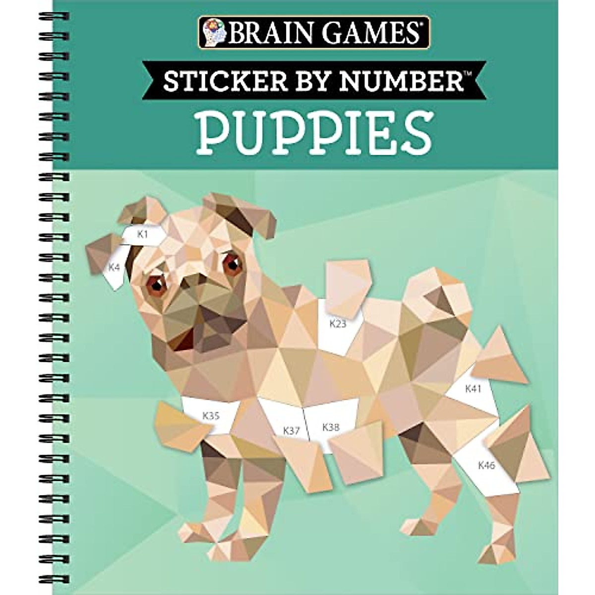 Brain Games - Sticker by Number: Puppies