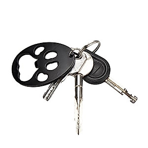 Swatom Dog Paw Keychain Bottle Opener Beer Opener Tool, Key Tag Chain Ring, 6 Piece