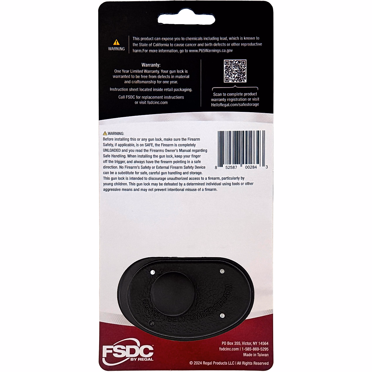 FSDC (Firearm Safety Devices – FSDC-TL3050RKD California DOJ-Approved Keyed Trigger Gun Lock with 2 Keys – Composite-Body Construction and Pick-Resistant Lock