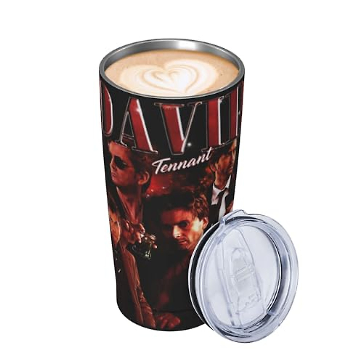 OAEWRE David Actors Tennant Stainless Steel Mug Insulated Tumbler Coffee Mugs with Lids and Straw Double Wall Vacuum Cup 20oz