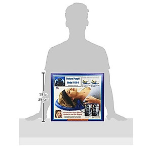 Posture Pump® Neck Exercising Dual Cervical Spine Disc Hydrator® Pump | Relieves Neck & Upper Back Pain Stiffness | Neck Shoulder Pain Relief Posture Control (Dual Air Cell Model 1400-D)