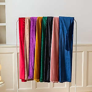 Stretch Velvet Fabric by The Yard for Apparel,Sewing,Crafting,Full Dress 93% Polyester 7% Spandex 63" Wide (Gold,1Yard)