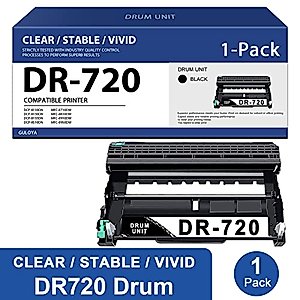 GULOYA DR-720 DR720 High Yield Black Compatible Drum Unit Replacement for Brother HL-5440D 5450DN DCP-8110DN 8150DN 8510DN MFC-8710DW 8810DW 8910DW Printer (1 Drum)