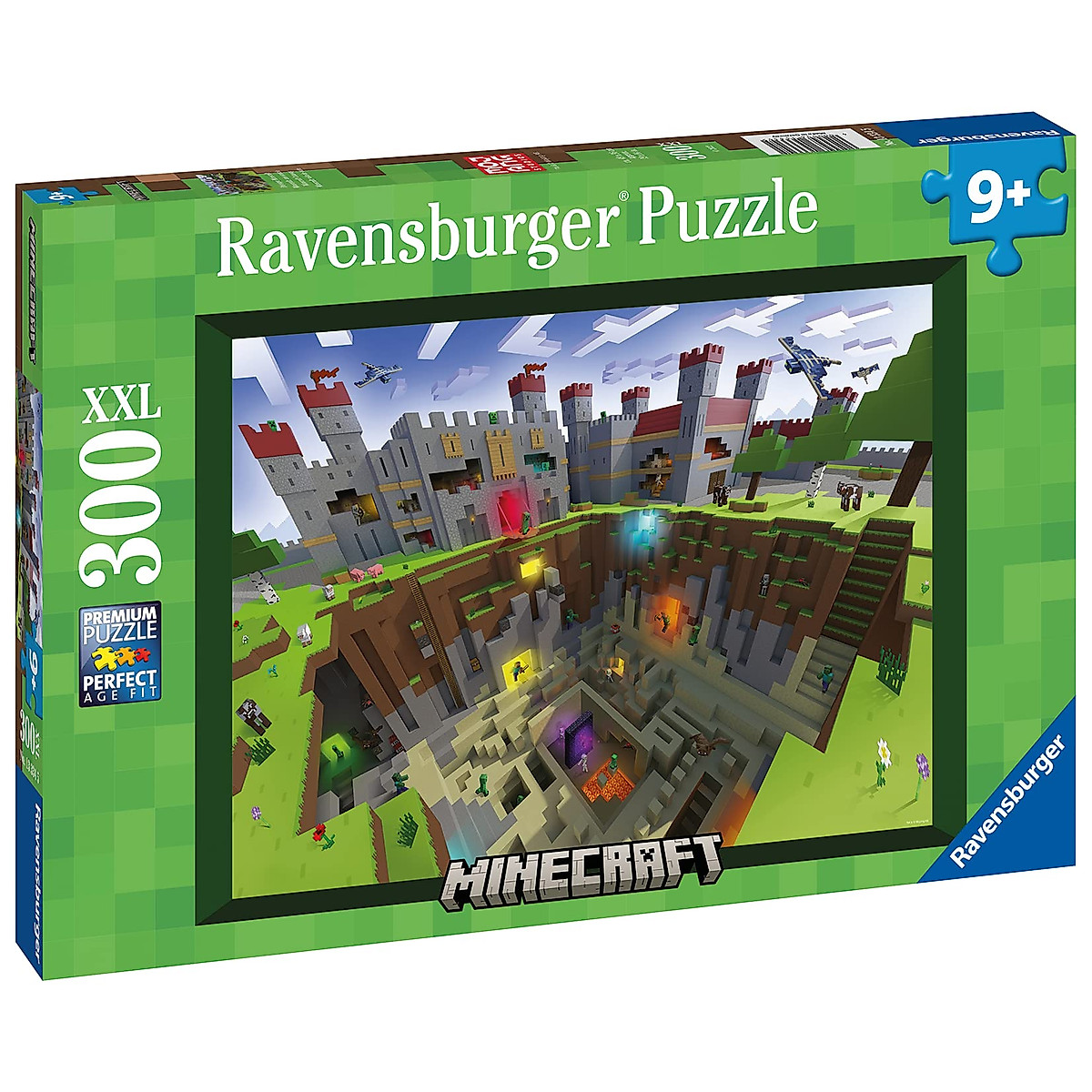 Ravensburger Minecraft: Cutaway Jigsaw Puzzle - 300 Durable XXL Pieces for Kids | Unique Minecraft Exploration | Ideal for Ages 8-10 | Educational and Fun | FSC Certified