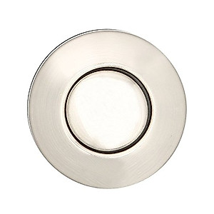 Garbage Disposal Air Switch, DUAL OUTLET Sink Top/Counter Top Waste Disposal On/Off Switch For Insinkerator, Waste King Garbage Disposals Without Switch Access by Essential Values (Brushed Nickel)
