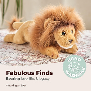 Bearington Lil' Prince Small Plush Stuffed Animal Lion, 9 inches