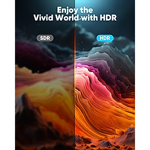 Highwings 4K60HZ 49 FT HDMI Cable Fiber Optic Long, Unidirectional 2.0 High-Speed HDMI Braided Cord Support HDR Video 4K 2160p 1080p 3D HDCP 2.2 ARC-Compatible with Ethernet Monitor PS4/3 Fire