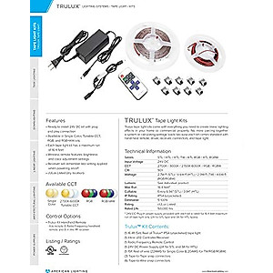 Trulux STL-WW-5MKIT-MASTER Indoor Standard Grade Replacement, Contractor Reel Kit 6-Pack, Warm White 3000K, 6 Piece