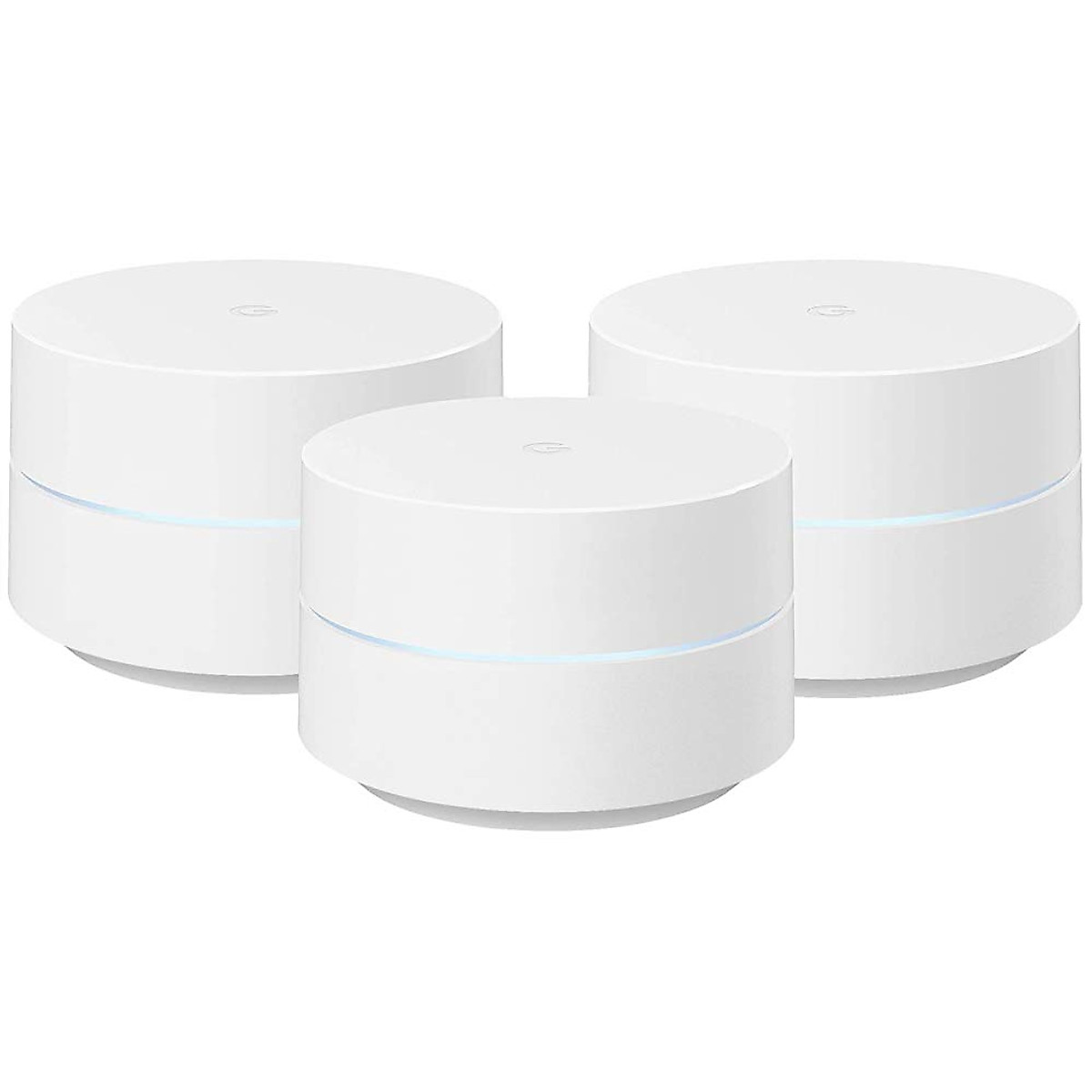 Google GA02434-US WiFi Mesh Network System Router AC1200 Point 3-Pack Bundle with 3X Deco Gear Google WiFi Outlet Wall Mount White and Professional Cable ZERObootCat6 Ethernet Patch Cable