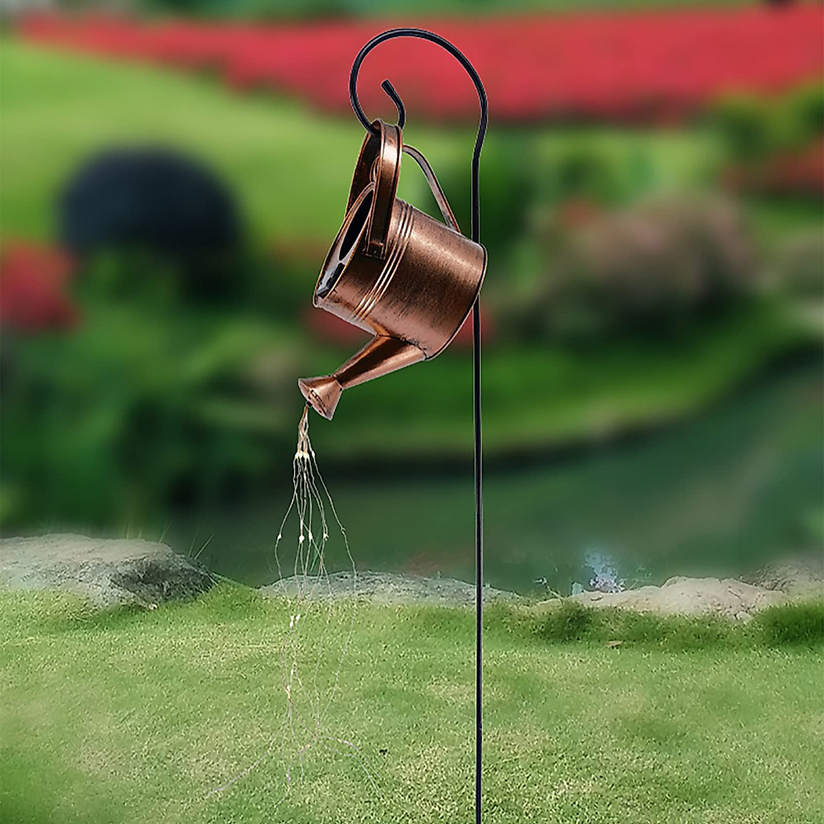 RNSUNH Waterfall Vine String Lights Shower Garden Art Light Decoration Solar Powered Watering Can Lights LED Fairy String Lights for Outdoor Garden Party Home Yard Decor