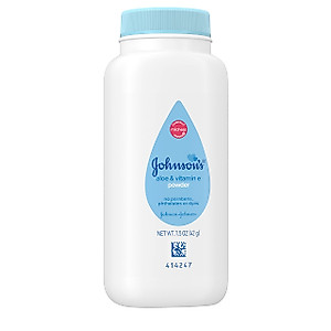 Pharmapacks Johnson's Talc Free Baby Powder Soothing Aloe & Vitamin E - 1.50 oz (Pack of 5)