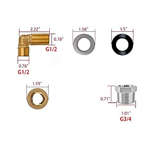 ZHYICH Installation Kit for Wall Mount Faucet, Kitchen Faucet Mounting Adapter Set, Backsplash Mount Set for Commercial Kitchen Prep & Utility Sink