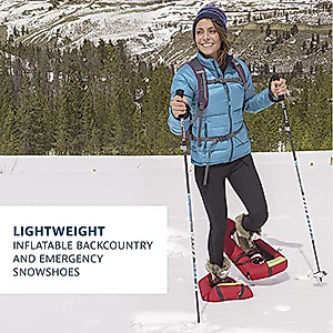 Yukon Charlie's Airlift Inflatable Snowshoe, One Size Fits Most, Hand Pump and Storage Bag Included