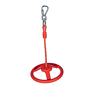 Ninja Wheel Outdoor Swings Indoor Swing Indoor Toddler Swing Outdoor Playset Jungle Gym Accessories Hanging Obstacle Course Heavy Duty Kids Swing Indoor Hanging Ring Swing Gym Ring