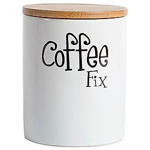 DII Kitchen Accessories Retro Collection, Ceramics, Canister Set, White, 3 Piece