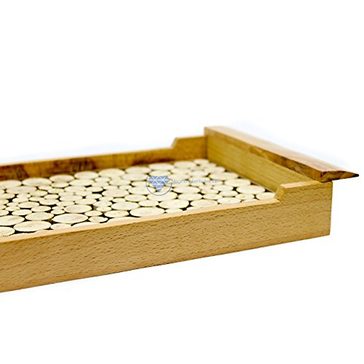 Premium Wood Crafted Steamed Beech Wooden Serving Tray | Kitchen Decor Food Cart | Nautical Gifts | Nagina International