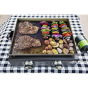 PIT BOSS PB336GS Two Burner Portable Flat Top Griddle - Cover Included