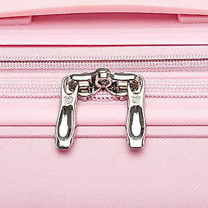 Traveler's Choice Pagosa Indestructible Hardshell Expandable Spinner Luggage, Pink, Carry-on 22-Inch