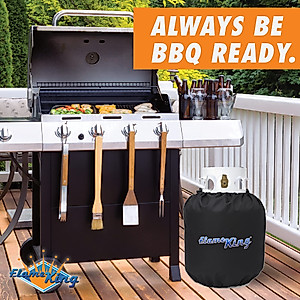 Flame King 20 lb Propane Tank Cylinder Bundle with Cover
