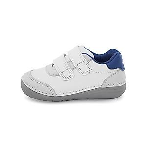 Stride Rite Boy's SM Kennedy Athletic Sneaker, White Multi, 6 Wide Toddler