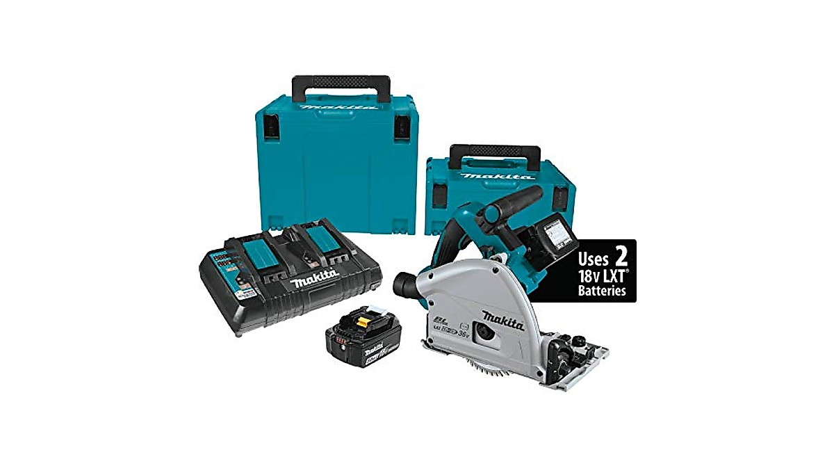 Makita XPS01PTJ 36V Cordless Plunge Saw Kit w/ Guide Rail