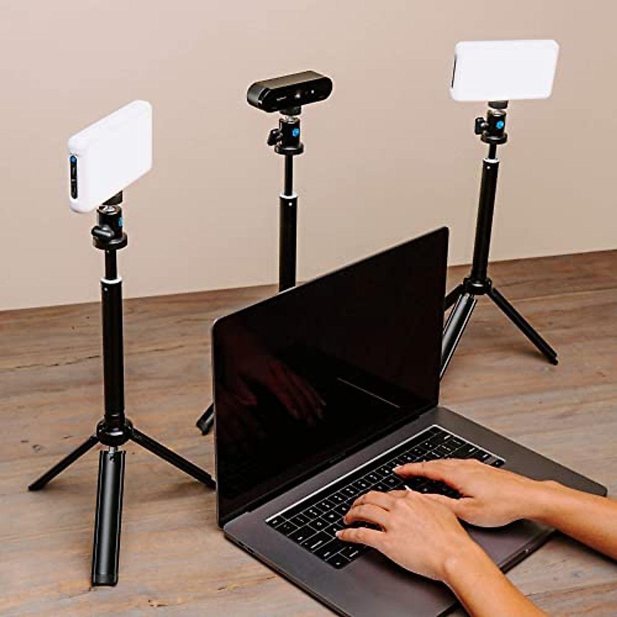 Lume Cube 30" Adjustable Webcam Stand | Webcam Stand | Desktop Tripod | Foldable and Collapsible Stand for Lights & Webcams | Logitech C925e, C922x, C930e, C922, C930, C920, C615