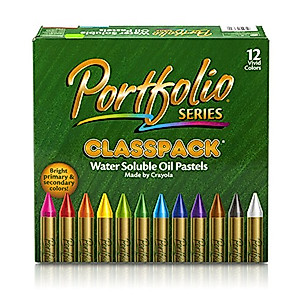 Crayola Oil Pastels Classpack, School Supplies, Water Soluble, 12 Assorted Colors, 300Count