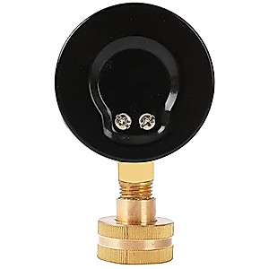 UHARBOUR Water Pressure Gauge 200psi, 2-1/2" Dial,Steel case, Brass Inside Construction, Standard Female 3/4"NPT Rear Connection for Garden Hose Thread.…