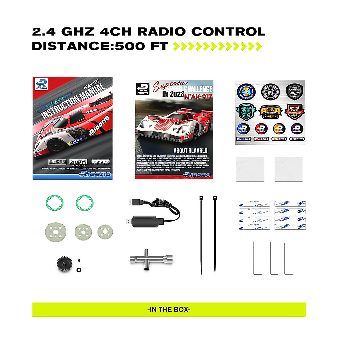 AMORIL 1/10 Large 3S Brushless High Speed RC Cars for Adults,Max 120 MPH All-Road Speed Bash Racer RTR with Carbon Fiber Chassis,10 Lights,Aluminum Wheel,CNC Steel Split Driveshaft,500FT Control,Red