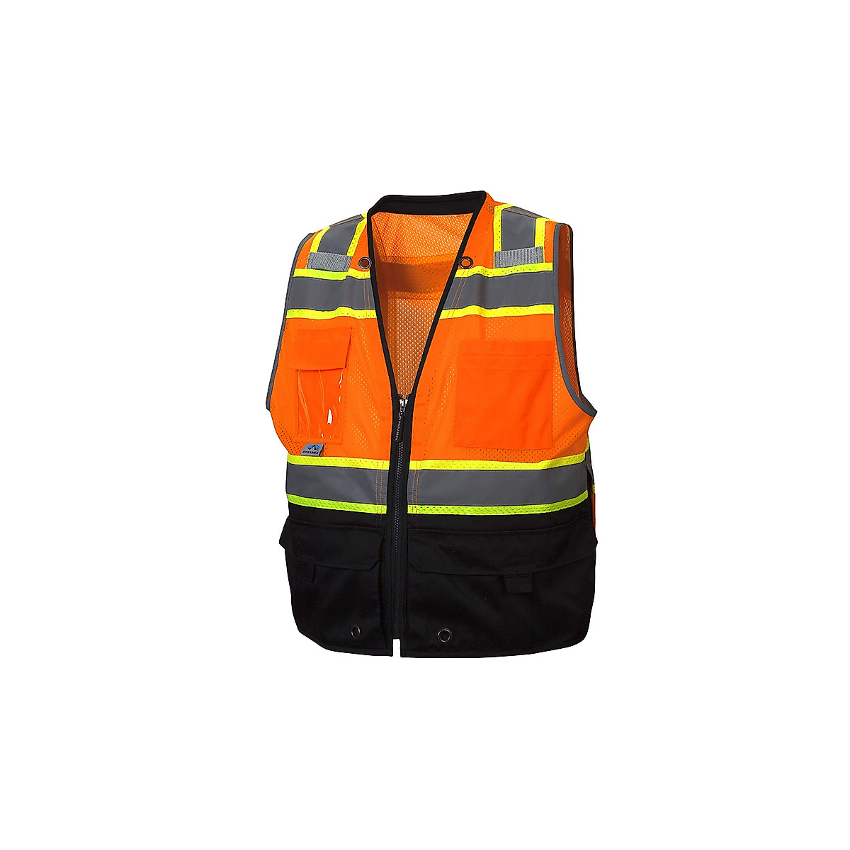 Pyramex RVZ4420BX2 RVZ44 Series Vest Hi-Vis Orange - Black Bottom- Size 2X Large