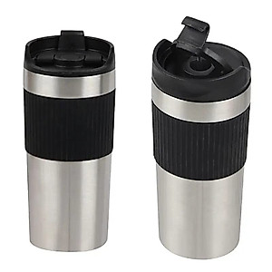 Portable coffee maker, french press, Insulated Mug with double Wall Stainless Steel, 16oz,. French Press Tumbler, French press Mug, Portable coffee mug, Coffee maker, Coffee press