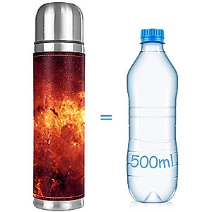 the Milky Way Galaxy Vacuum Insulated Water Bottle Stainless Steel Thermos Flask Travel Mug Coffee Cup Double Walled 17 OZ