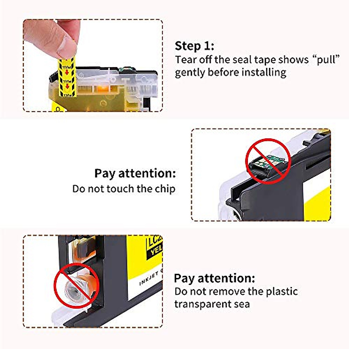 Aoou LC3019XXL Ink Cartridges Compatible for Brother LC3019 XXL Ink, Work with Brother MFC-J6930DW, MFC-J5330DW, MFC-J5335DW, MFC-J6530DW, MFC-J6730DW Printe (2 Black, 1 Cyan, 1 Magenta, 1 Yellow)