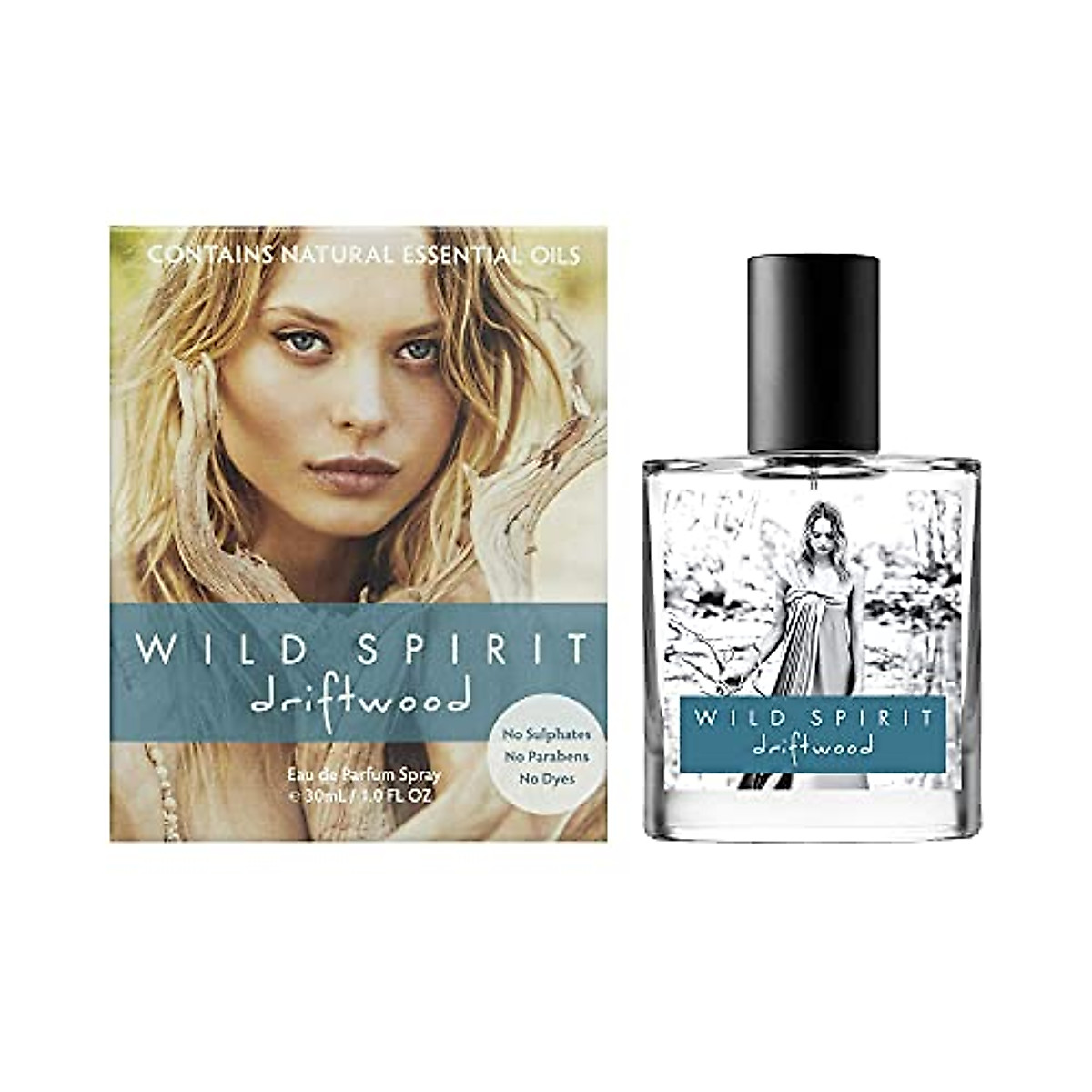 Wild Spirit Driftwood Eau De Parfum Spray | Fresh, Airy Cruelty-Free Perfume for Women, 1 fl oz/30mL