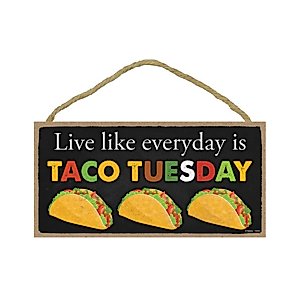 Popfizzy Tacos Sign, Taco Tuesday Sign, Funny Taco Gifts for Taco Lovers, Taco Decorations, Taco Themed Gifts