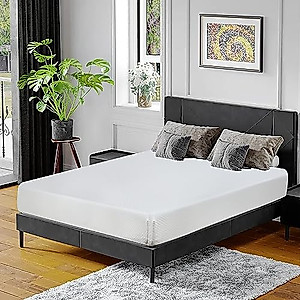 Haiput Wam 10 Inch Queen Matress in a Box, Bamboo Charcoal Gel Memory Foam Mattress Certipur US Certified, Firm Mattress for Sleep and Pressure Relief, Fiberglass Free