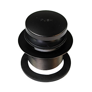 Westbrass D325-20G-12 14" 20 Gauge Brass Bath Waste & Overflow Assembly with Tip-Toe Drain Plug and 2-Hole Faceplate, Oil Rubbed Bronze