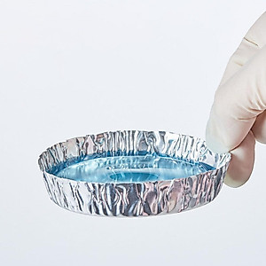 50pcs Weighing Chemistry Weigh Boats Aluminum Foil Pans Small Aluminum Foil Weighing Trays Sample Weighing Tray Aluminium Foil Weighing Plates Lab Equipment Storage Trays