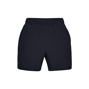 Under Armour Men's Qualifier WG Perf Short 5in, Black (001)/Pitch Gray, X-Large
