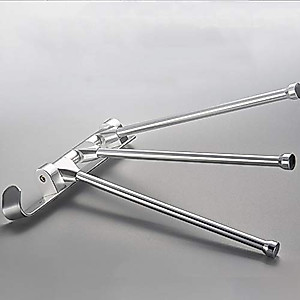 OMOONS Wall-Mounted Stainless Steel Bathroom Kitchen Towel Rack Holder with 3 Swivel Bars